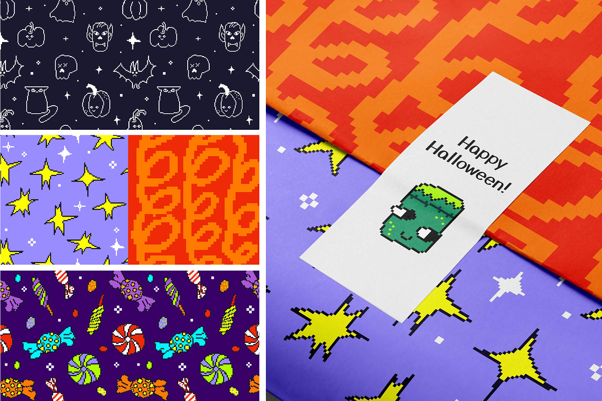 Pixelween-Halloween pixelart graphics