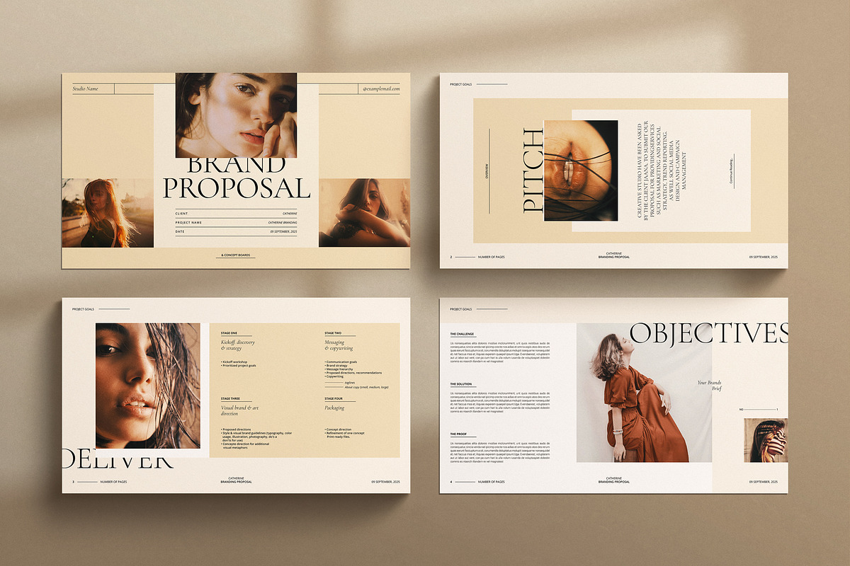 Proposal with Concept Boards Design, a Presentation Template by ...