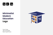 Minimalist Modern Education Logo