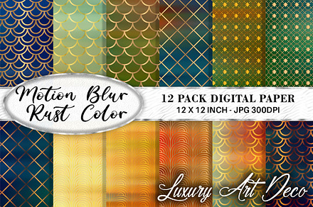 Rust color mix art deco pattern | Graphic Patterns ~ Creative Market