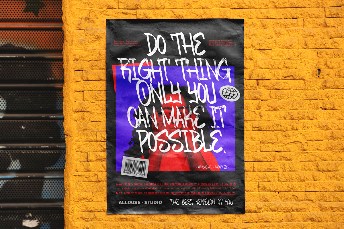 Shocking A Graffiti Font, a Font by Allouse Studio