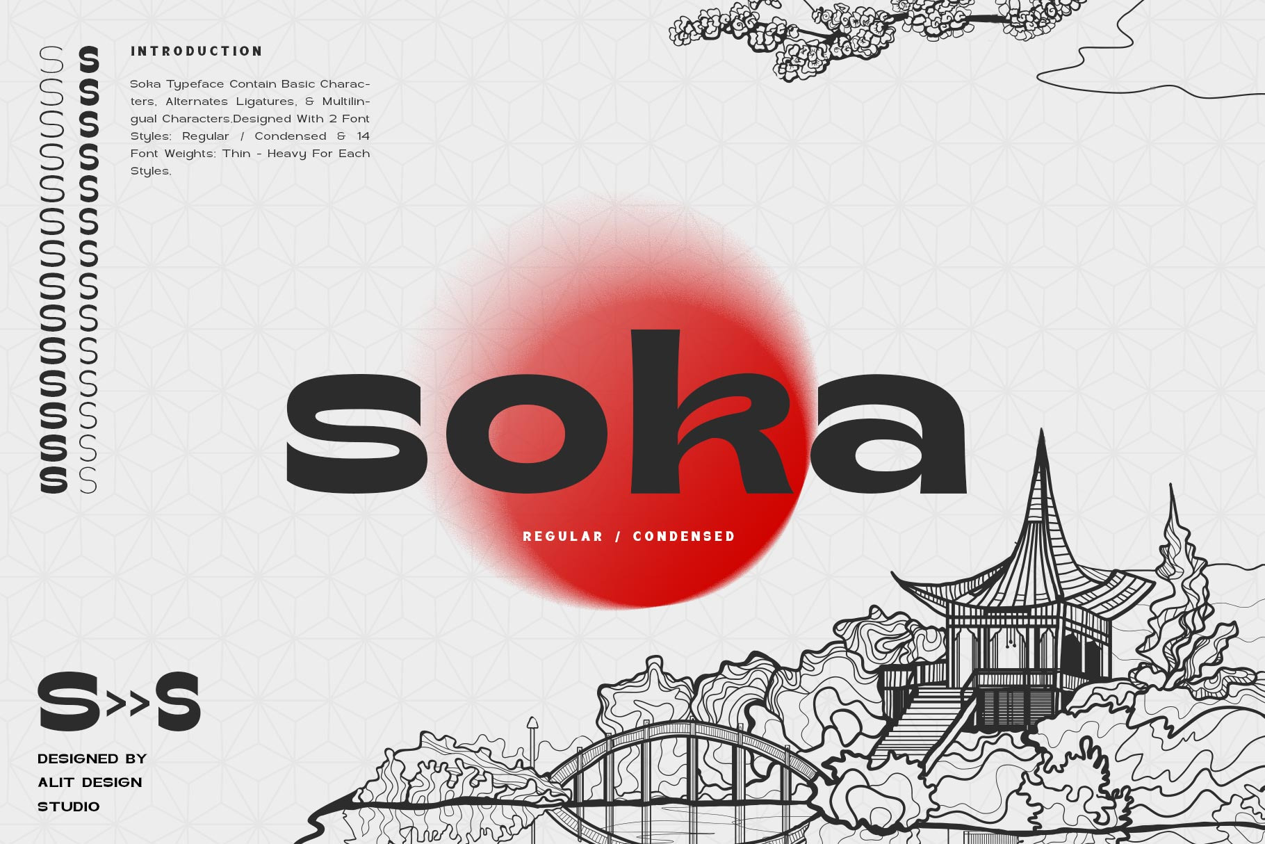 Soka Typeface, a Sans Serif Font by alit design