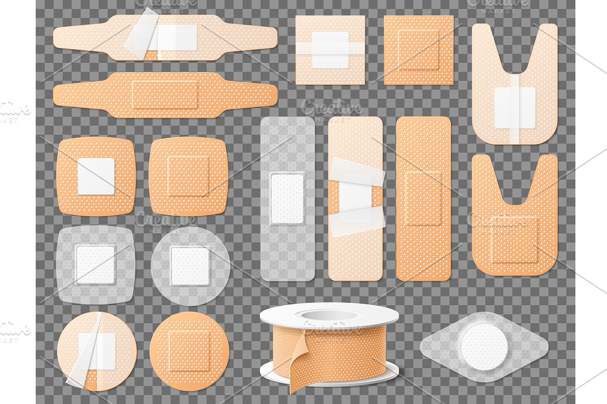 Realistic medical bandages and, an Object Graphic by Vectorbuum ...