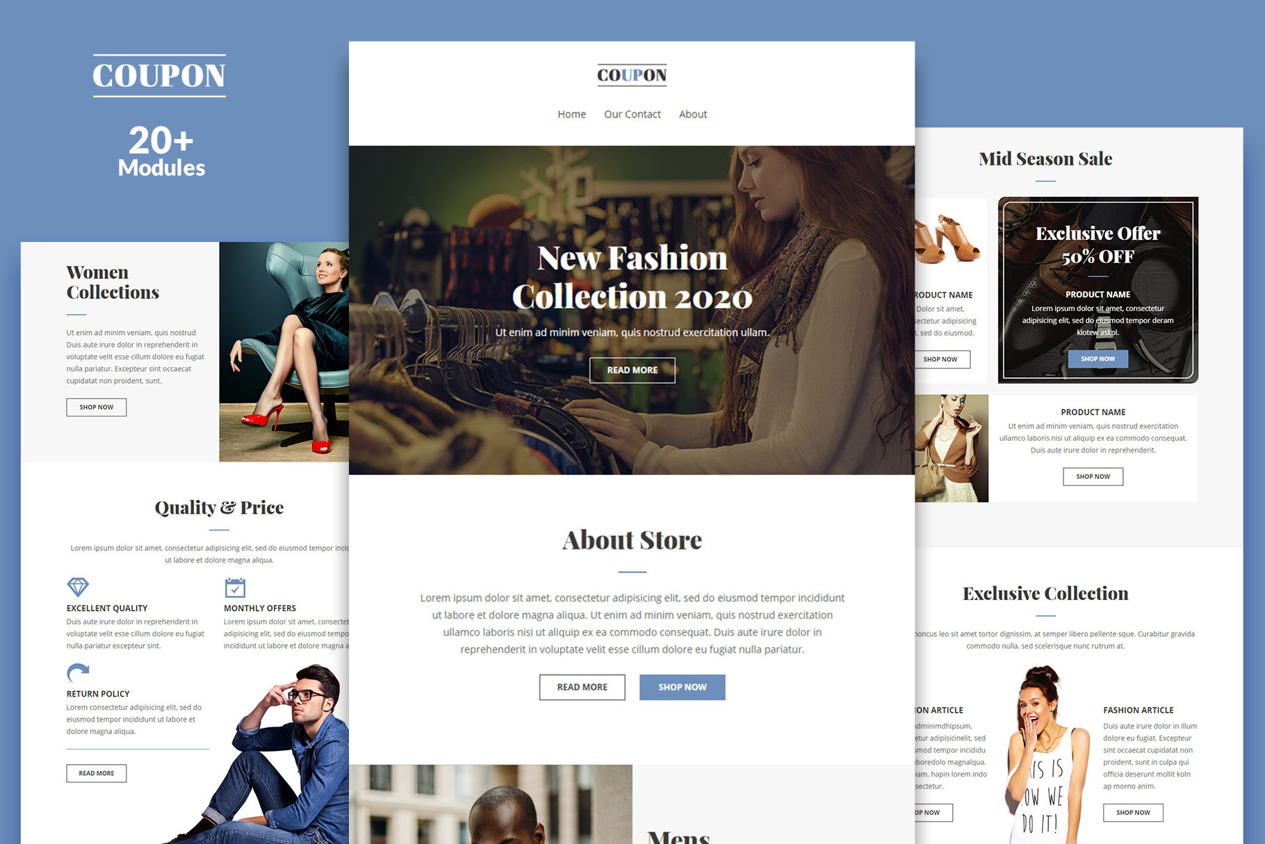 Coupon Email Template + Builder, an Email Template by WEB4PRO