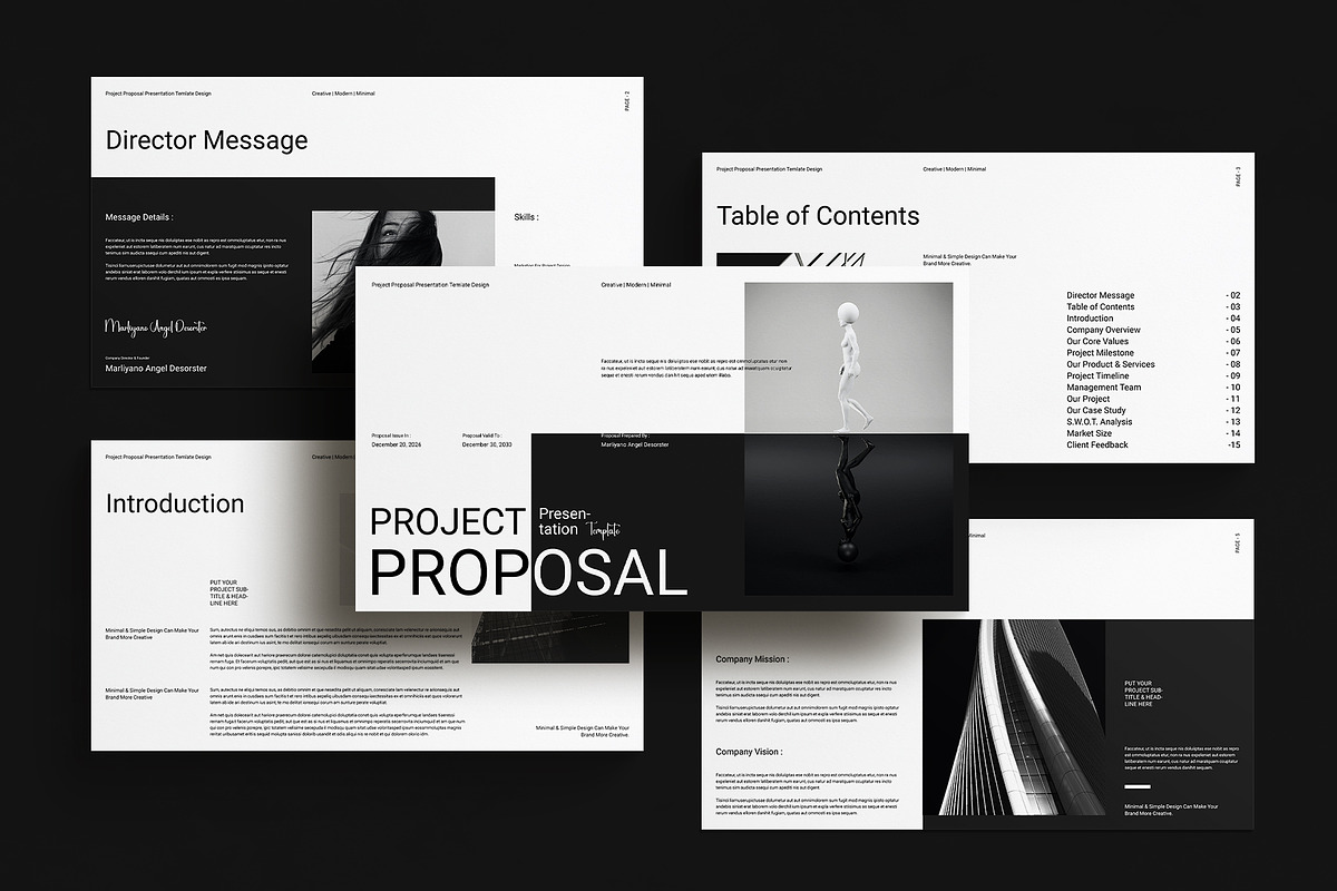 Project Proposal Presentation, a Presentation Template by DesignCrest