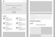 Tablet Wireframe Layout Mockup, an iPad Mockup by Creative VIP