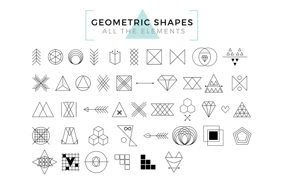 Vector Geometric Shapes & Art Logo, a Branding & Logo Template by ...