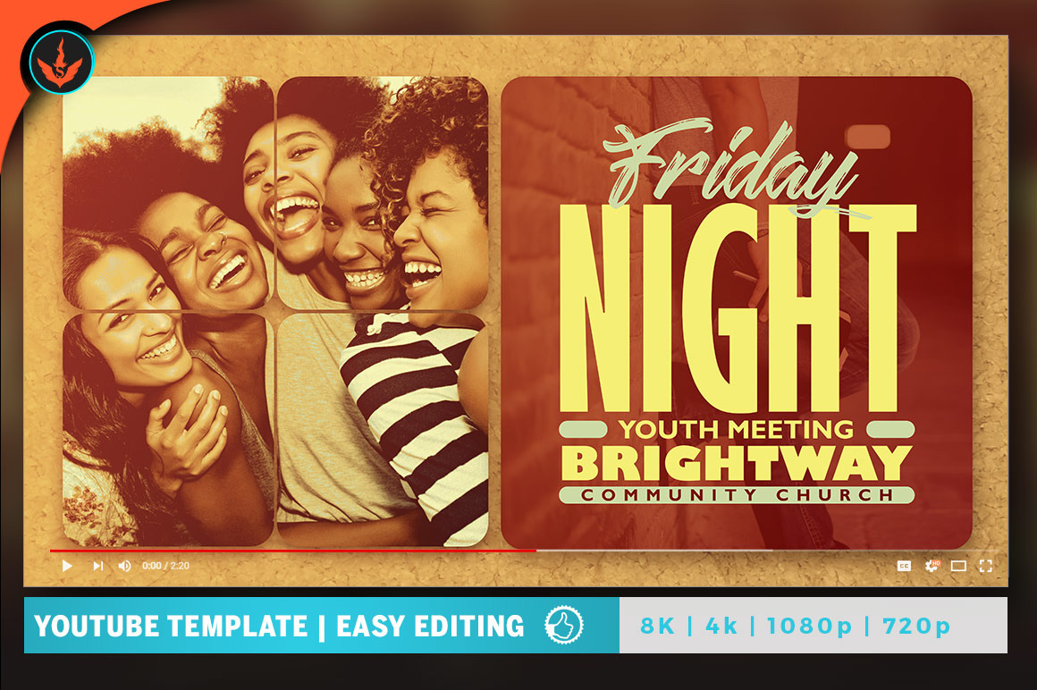 Youth Group Video Thumbnail Artwork, a Social Media Template by ...