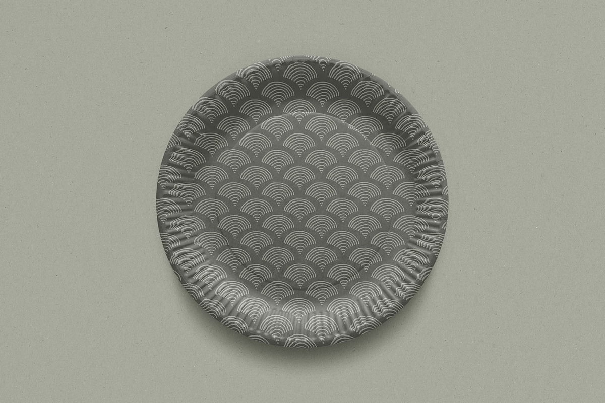 Recycled Paper Plate Mockup, a Mockup by Aurora Graphics
