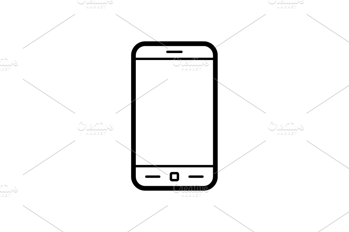 Android phone icon, an Icon by Creative priyanka | Creative Market