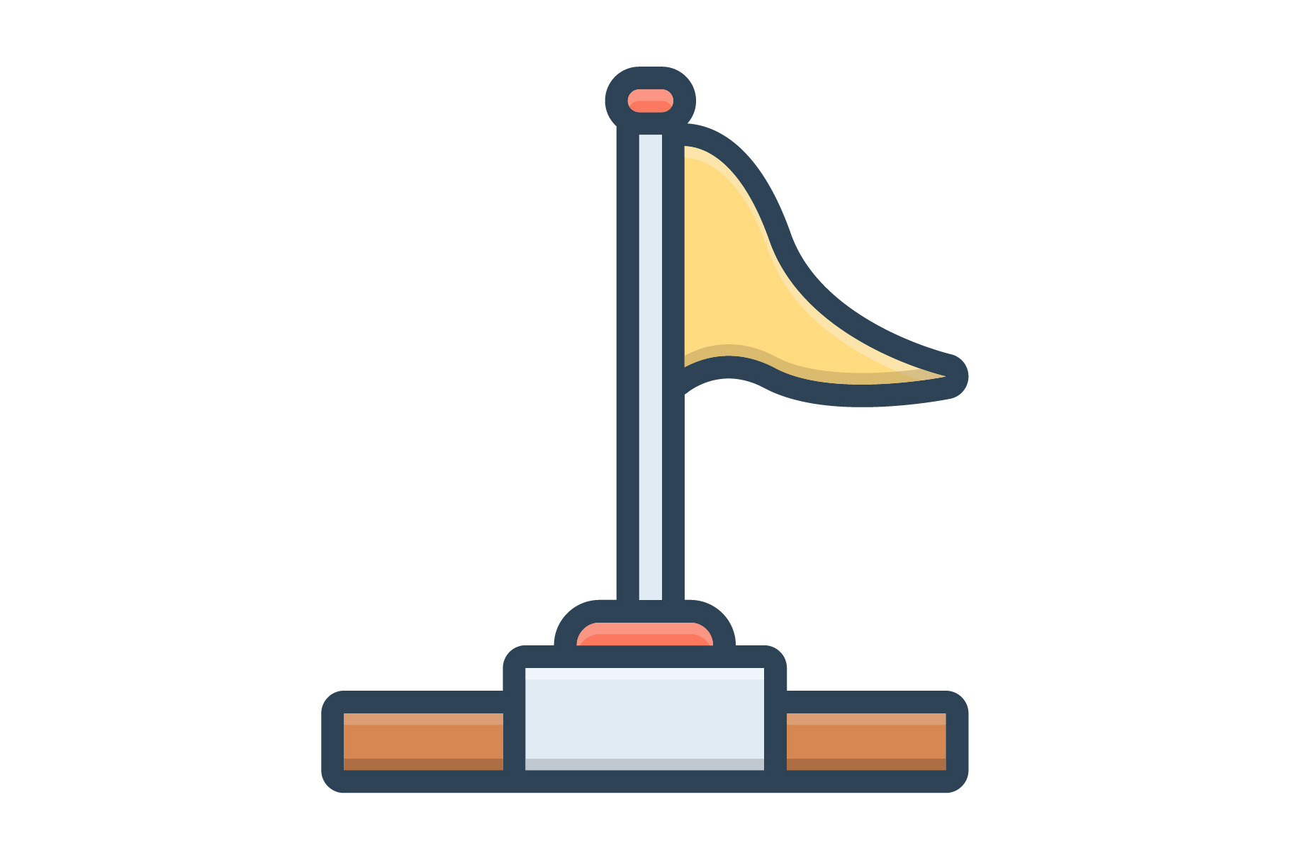 Success flag icon, an Icon by Creative priyanka