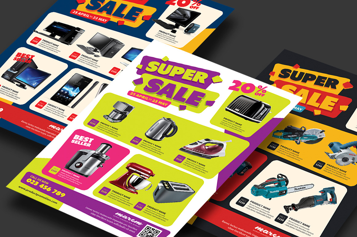 Product Promotion Flyer, a Flyer Template by Saphari | Creative Market