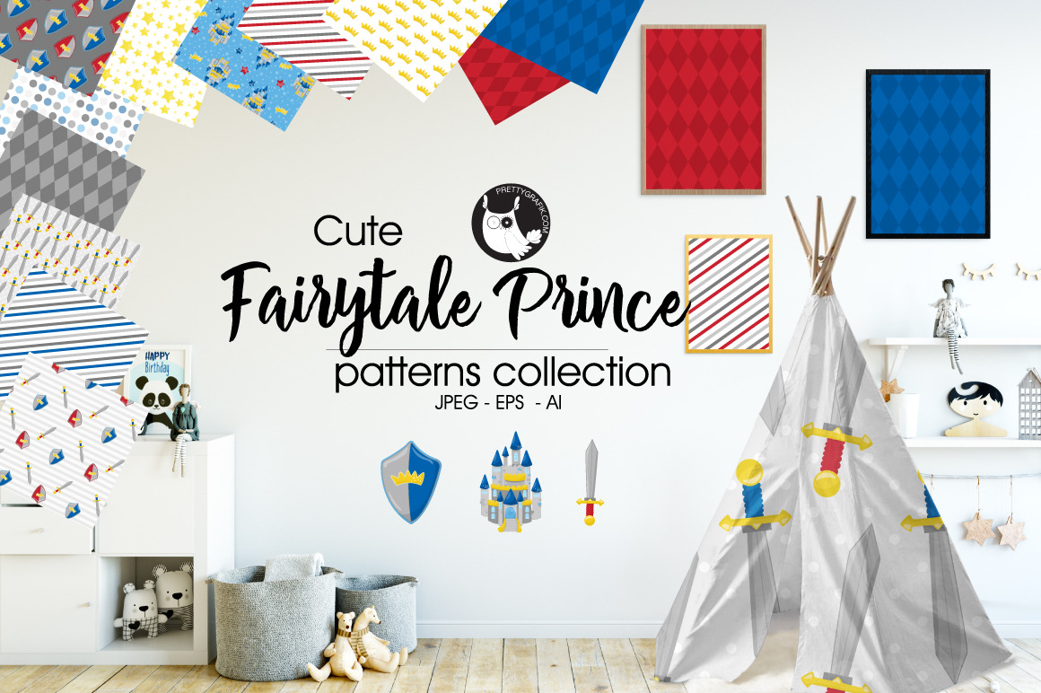 FAIRYTALE PRINCE Pattern collection | Graphic Patterns ~ Creative Market