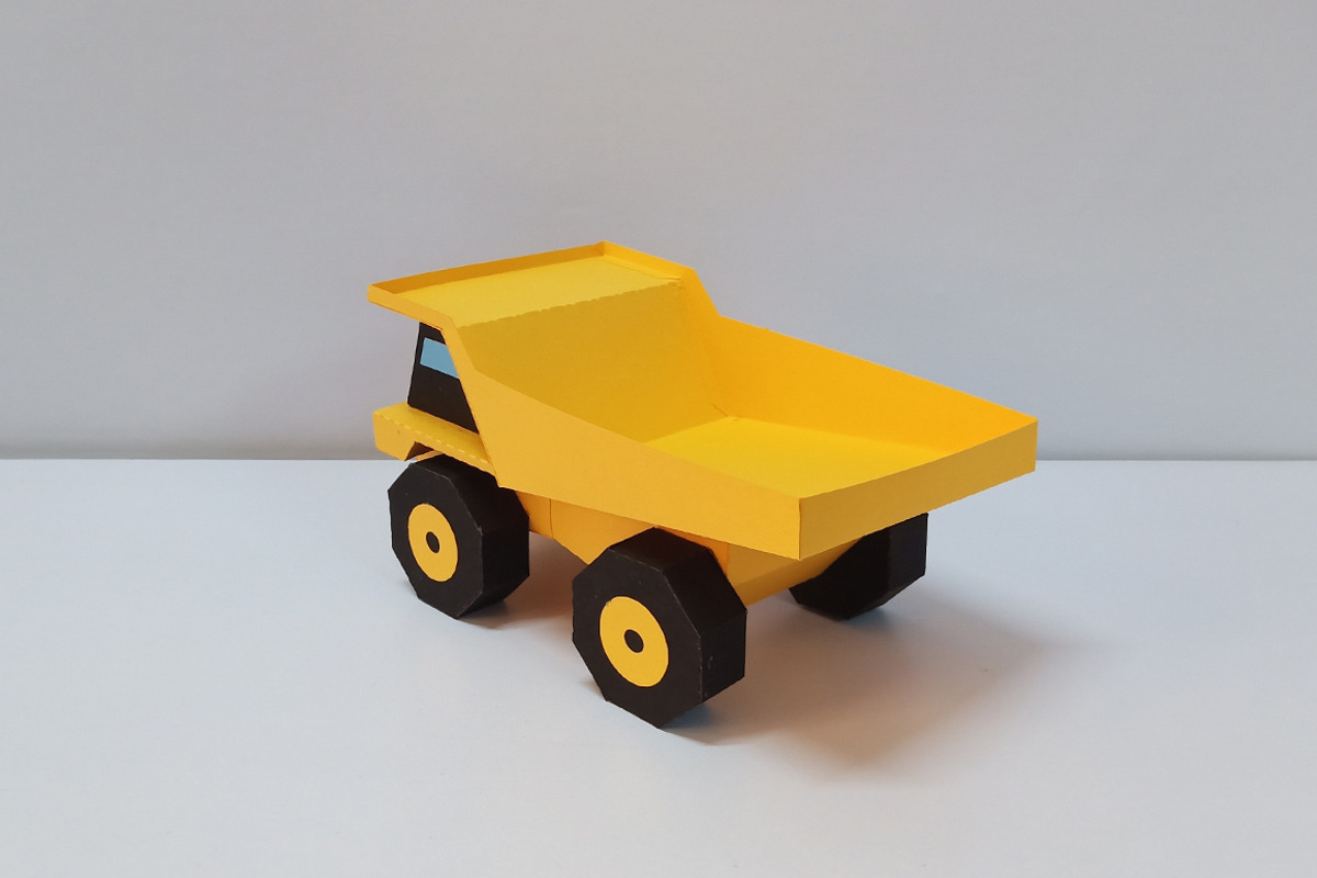 DIY Dump Truck - 3d papercraft, a Templates & Theme by PAPER amaze