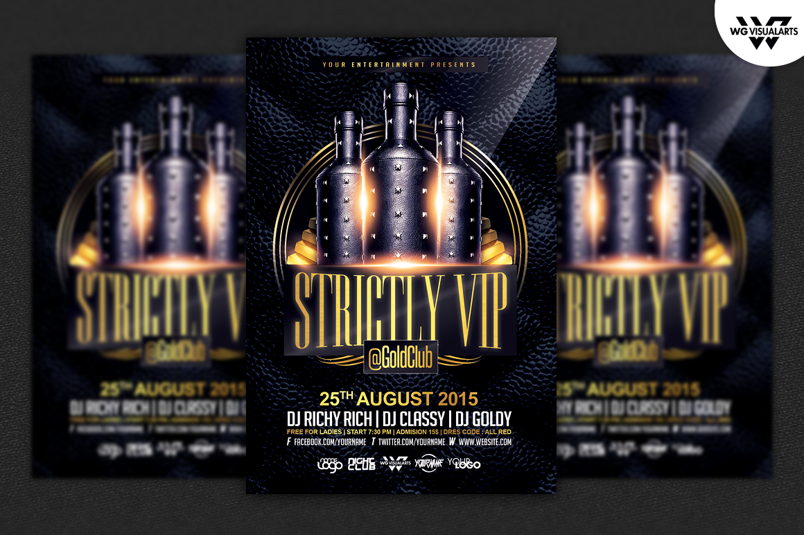 LUXURY VIP Flyer Template, a Flyer Template by WG DESIGN