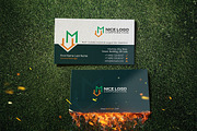 m house business card, a Business Card Template by Indigo Graphic Shop