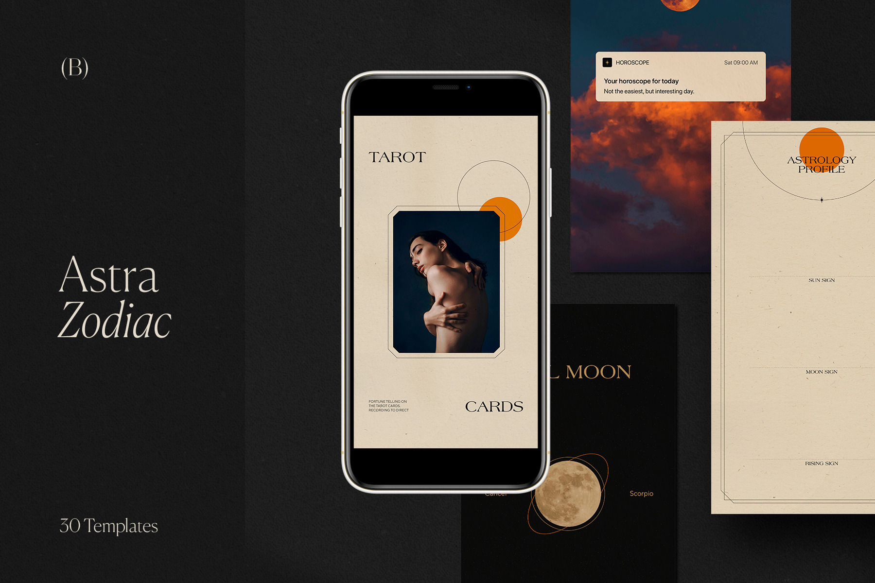 Astra Zodiac Instagram Templates, a Social Media Template by BlancheStudio