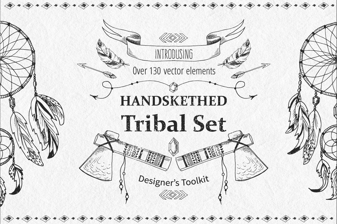 Tribal Design Vector Set Vol.2, a Graphic by LarysaZabrotskaya