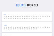 GOLIATH 1500+ ICON SET, an Outline Icon by IconsShop | Creative Market