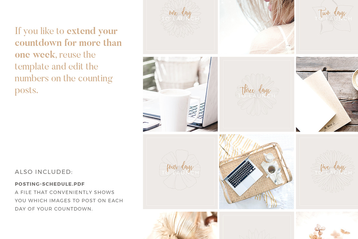 Countdown IG Posts and Stories, a Social Media Template by Youandigraphics