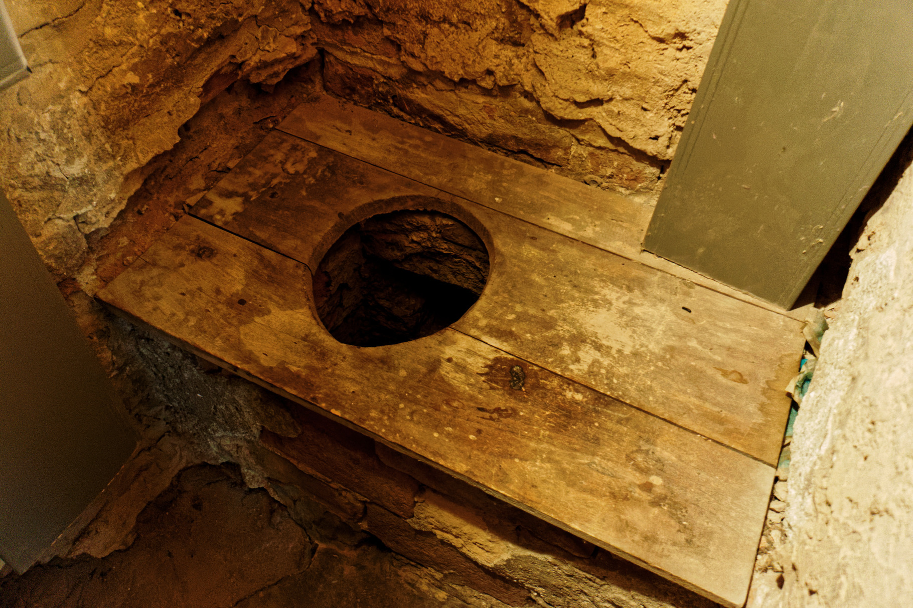 Toilet in medieval castle, toned, an Architecture Photo by Theo's Stuff