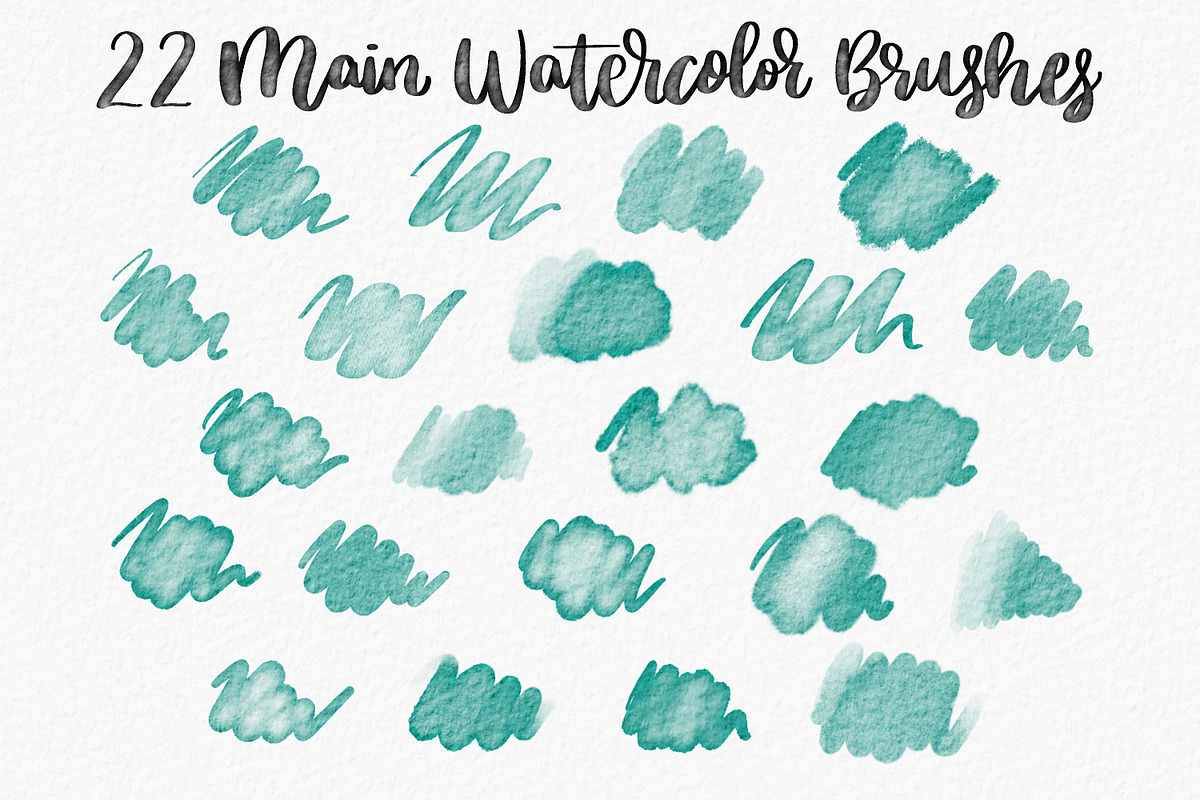 Ultimate Watercolor Brushes, a Brush Add-On by The Creative Bix
