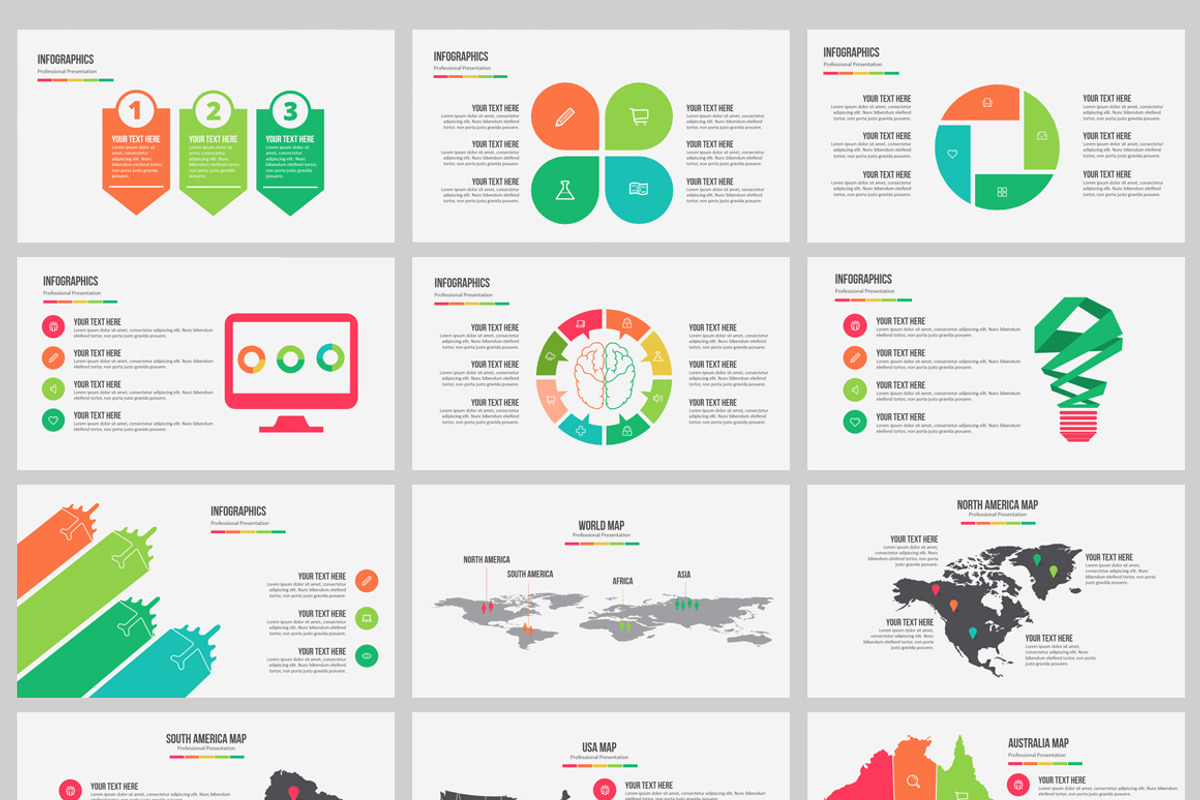 Business World Powerpoint Template, a Presentation Template by Creative ...