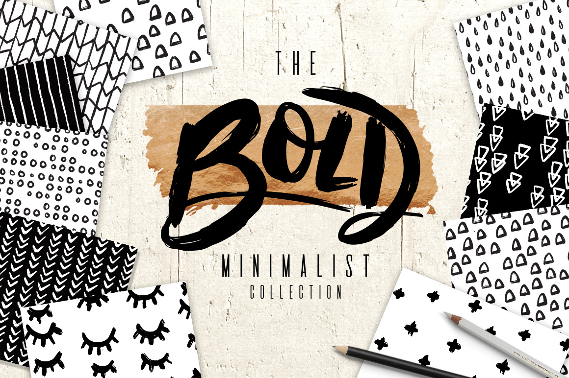 Bold Minimalist- Hand Drawn Patterns, a Pattern Graphic by Shelly Laslo ...