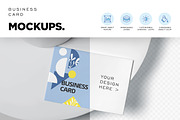 A8 Size Business Card Mockups, a Print Template by DesignNeutrons ...