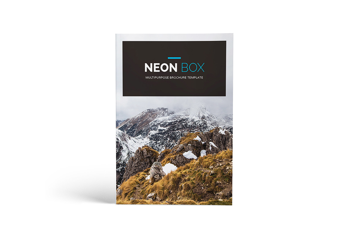 Neon Box - A4 Brochure, a Brochure Template by Incools Stokie