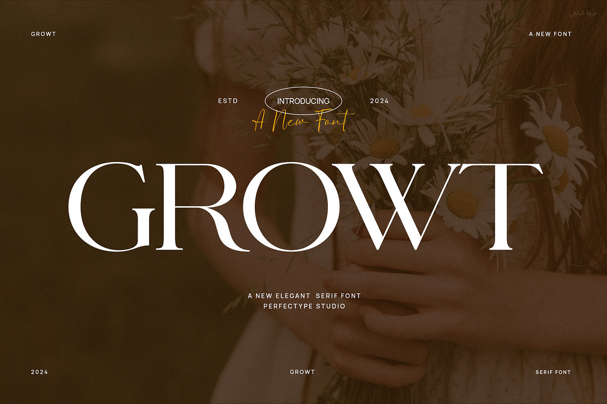 Growt Elegant Serif Font, a Serif Font by Perfectype