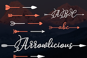 Arrowlicious - Create your own arrow, a Script Font by The Traveling Fox