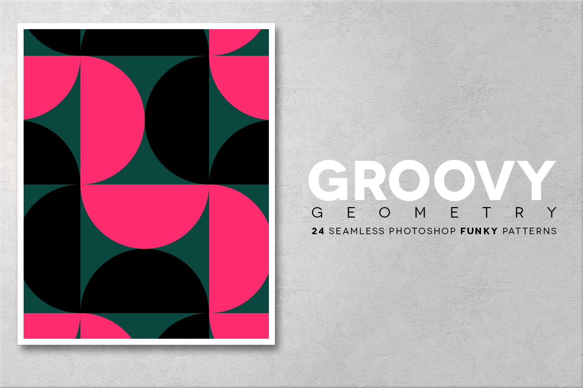 Groovy Geometry, a Pattern Graphic by Digital Art Creations