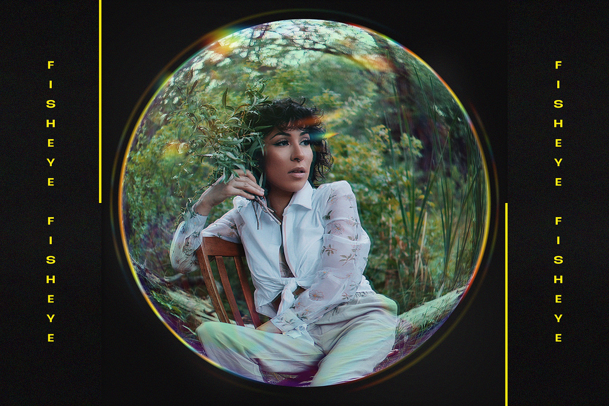 Fisheye Lens Photo Effect, a Texture Graphic by Freezerondigital