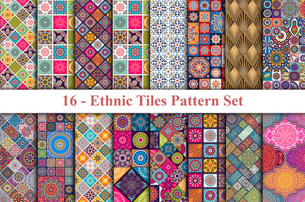 Set of 45 TILES | Graphic Patterns ~ Creative Market