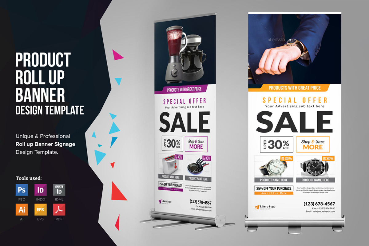 Product Roll up Banner Signage