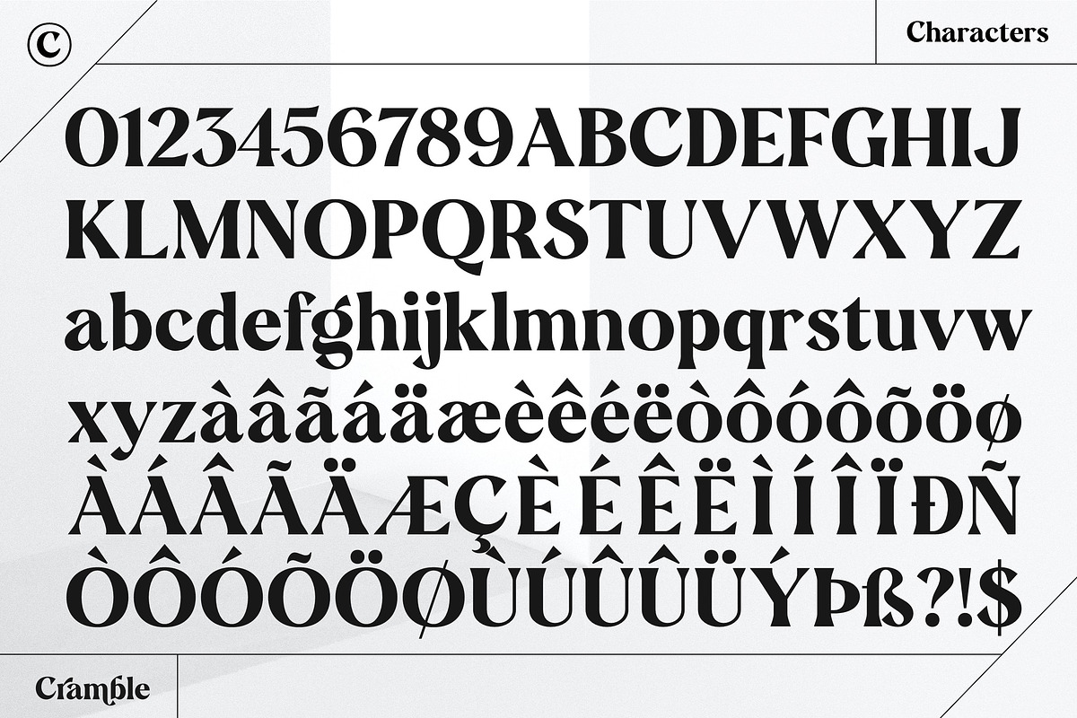 Cramble Modern Stylish Serif Font