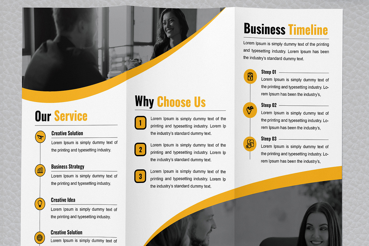Trifold Brochure Design Layout