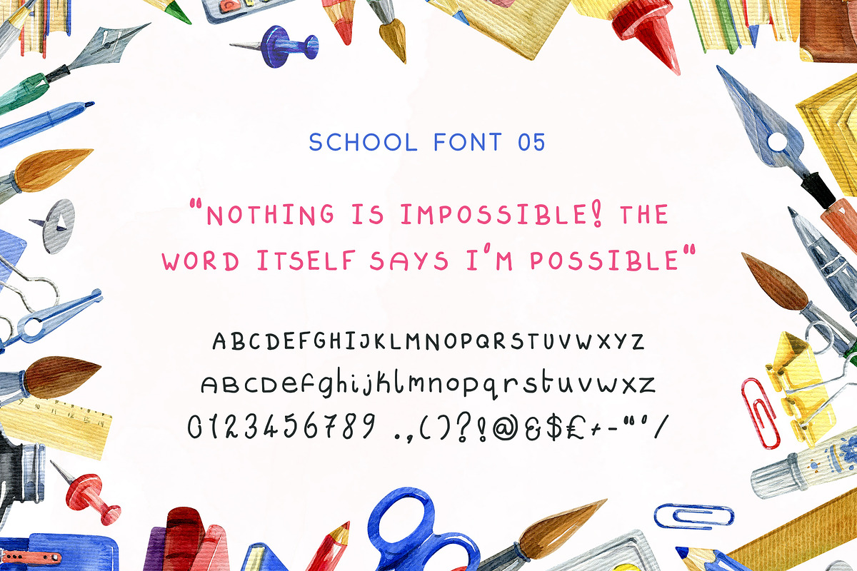 Back to School Font Bundle, a Handwritten Font by Salt & Pepper Designs