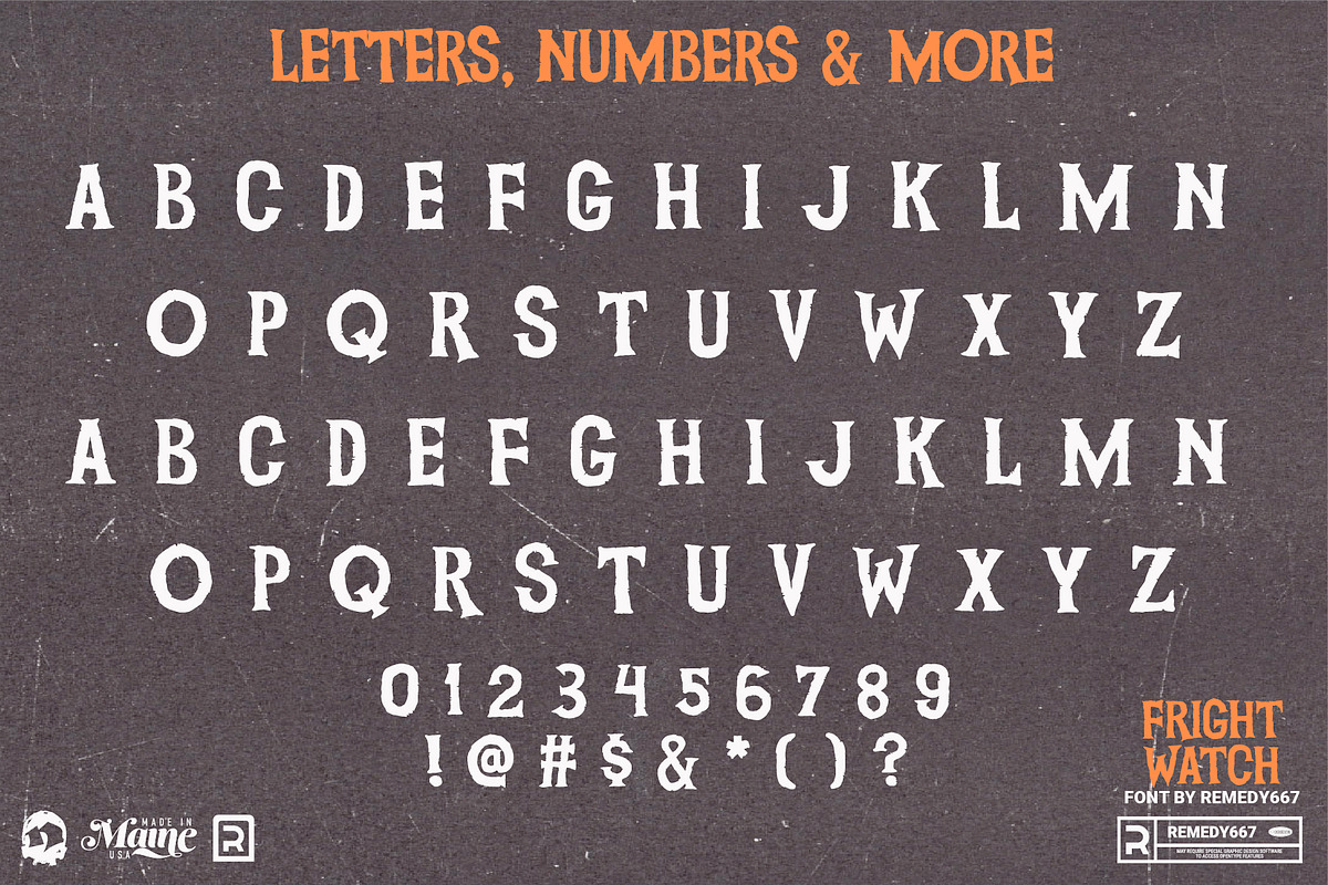 Fright Watch - Classic Horror Font