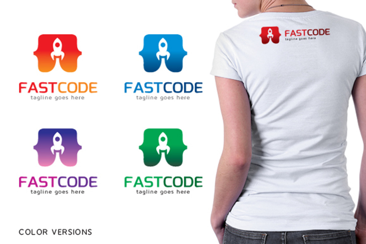 Fast Code Logo Template, a Branding & Logo Template by gunaonedesign ...