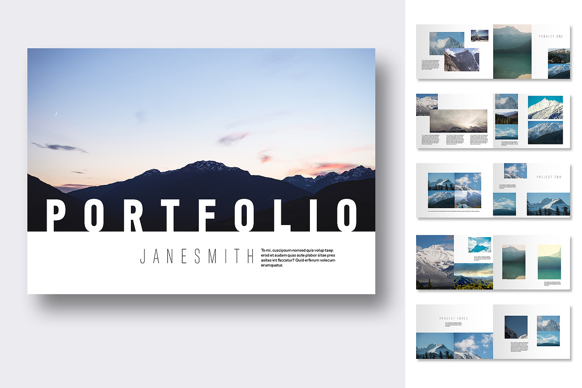 Clean Portfolio Template, a Brochure Template by wavebreak
