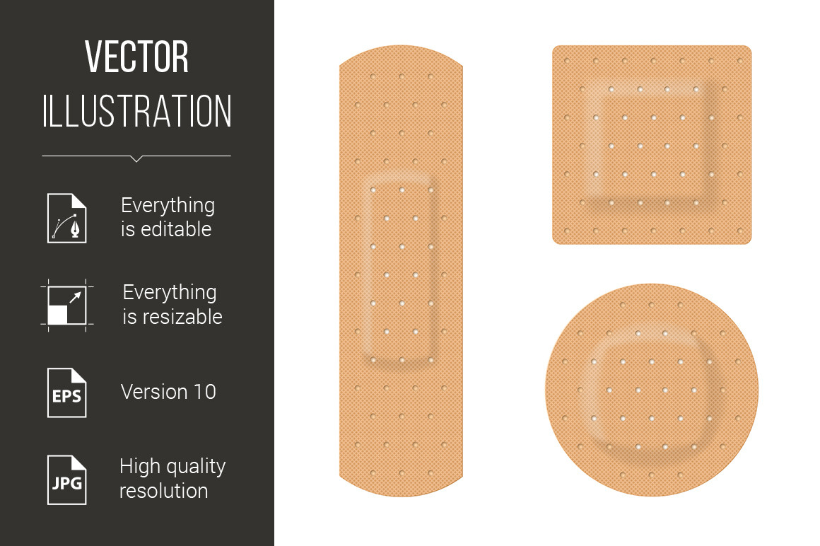 Medical plaster, a Graphic by DvargShop