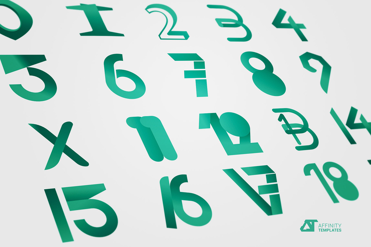 Numbers Logos Self-design Templates, a Branding & Logo Template by ...