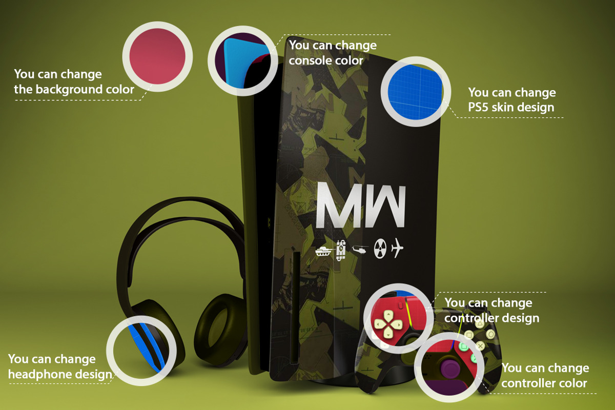 PS5 Mockup, a Device Mockup by Qaleb Studio