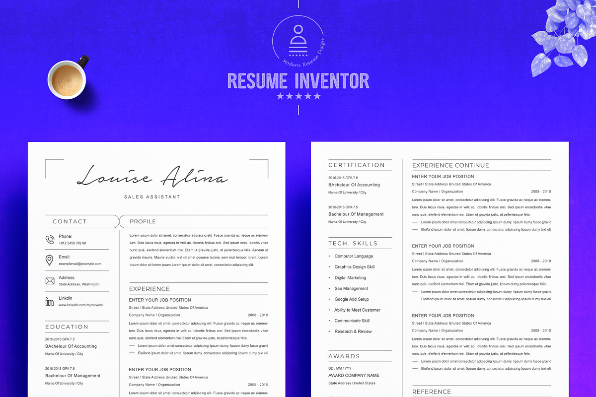 New Resume Format / CV Template