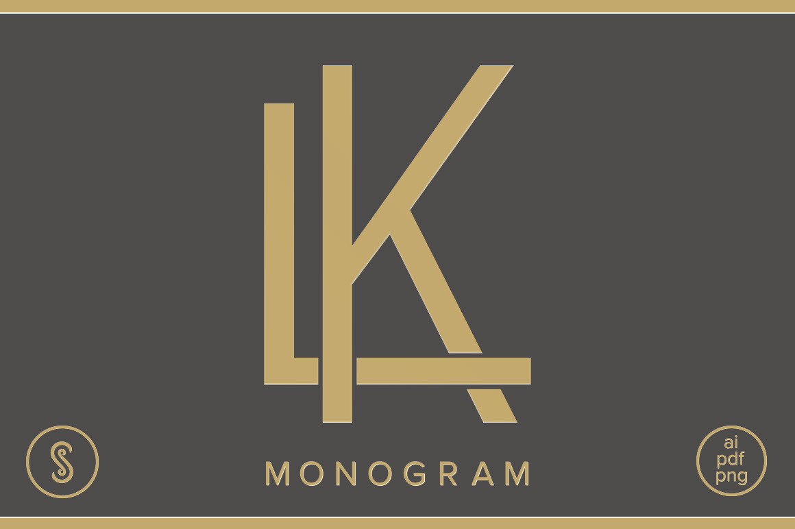 KL Monogram LK Monogram, an Illustration by Shuler Studio | Creative Market