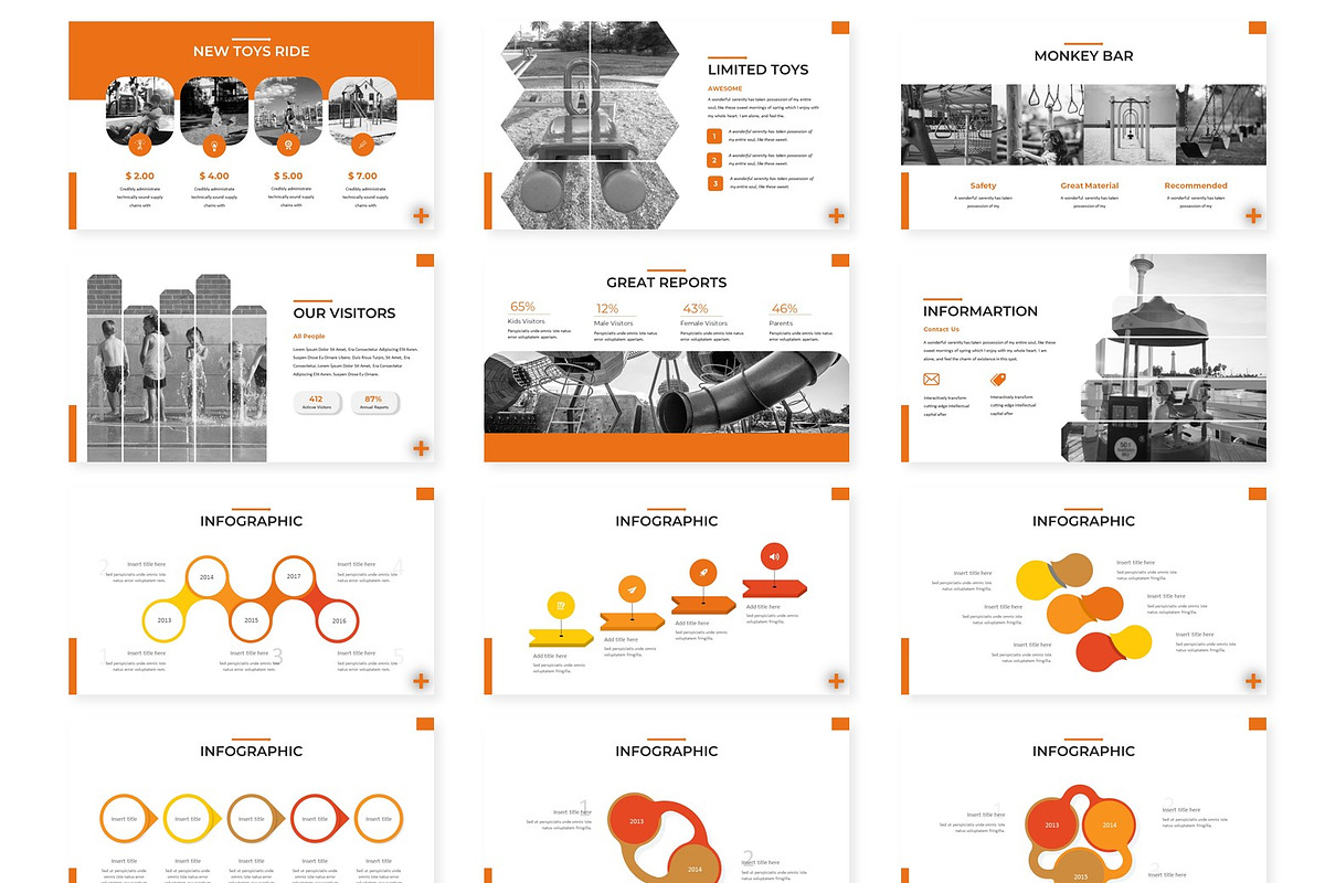Playground - Powerpoint Template, a Presentation Template by AQR Studio