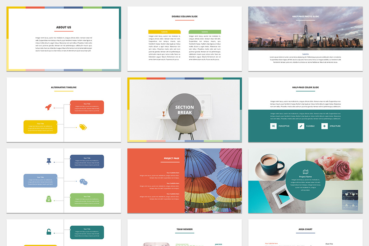 Spectrum Presentation Template, a Presentation Template by SlideStation