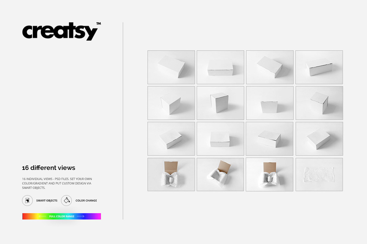 Mailing Box 3 Types Mockup Set, a Packaging Mockup by Creatsy